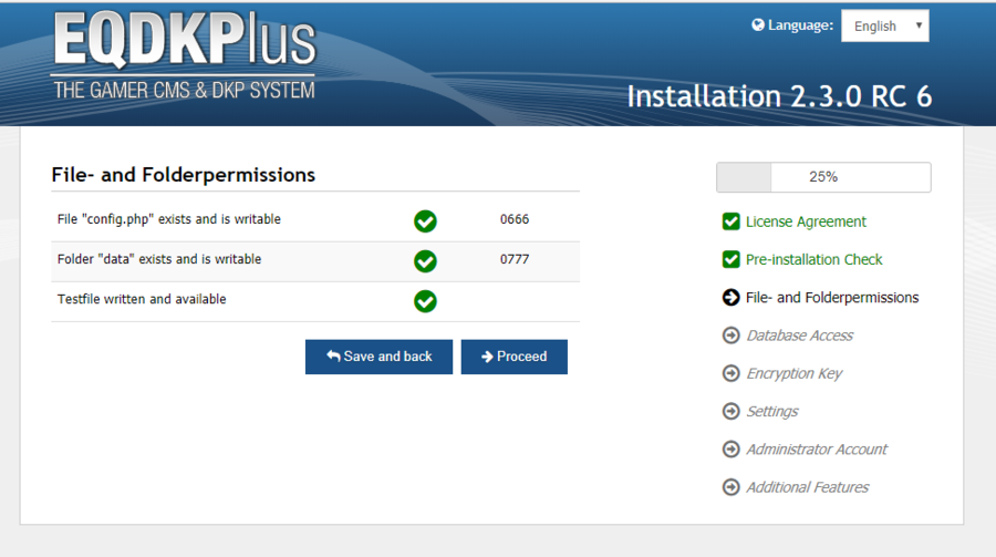 Installation - EQdkp Plus